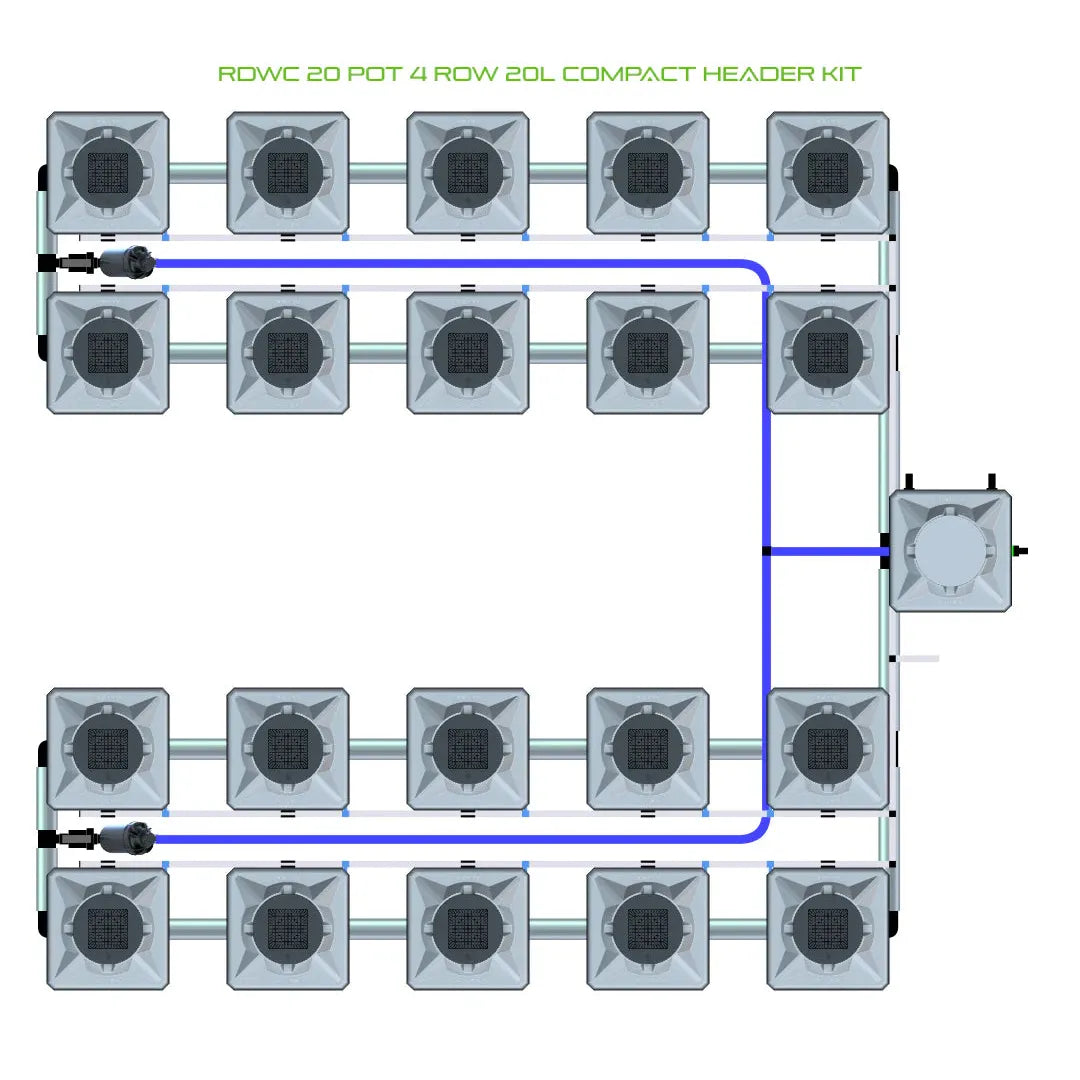 Alien Hydroponics RDWC 20 Pot 4 Row Kit – The Imperial Luxe