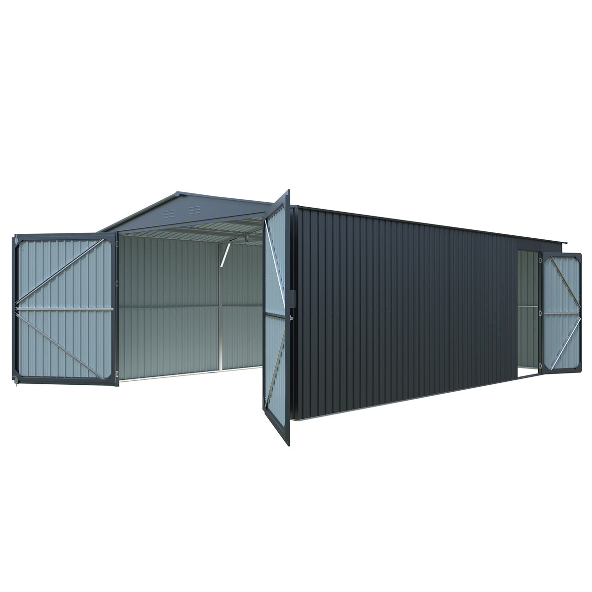 FLASH SALE! Chery Industrial 13’ x 20’ Upgraded Metal Storage Shed with ...