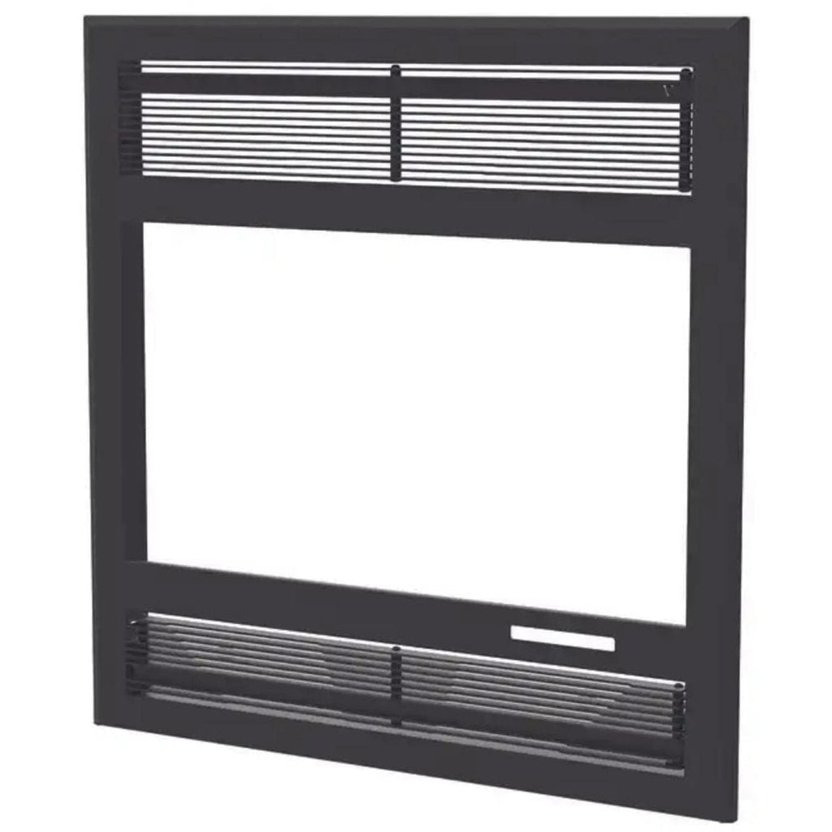 Ventis 35" x 35" Black Modern Faceplate for HE250R Wood Burning Firepl ...
