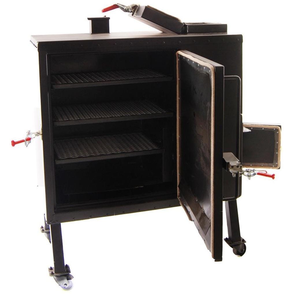 Old Country BBQ Pits Insulated Gravity Fed Charcoal Smoker GF-L-34X40 ...