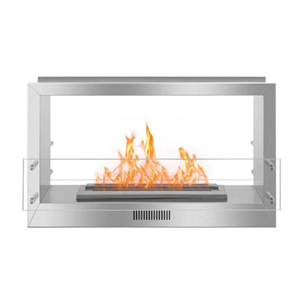 The Bio Flame 38-Inch Firebox DS Built-in See-Through Ethanol Fireplac ...