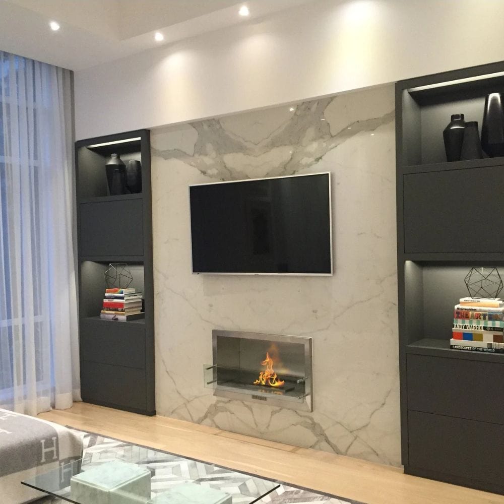 The Bio Flame 38-Inch Firebox SS Built-in Ethanol Fireplace – The ...