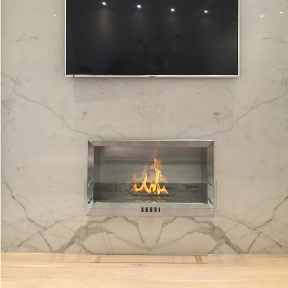 The Bio Flame 38-Inch Smart Firebox SS - Built-in Ethanol Fireplace ...