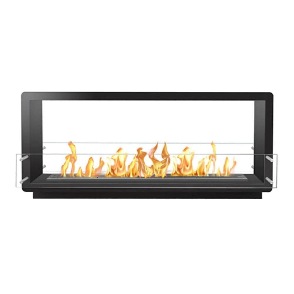 The Bio Flame 72-Inch Firebox DS - Built-in See-Through Ethanol Firepl ...