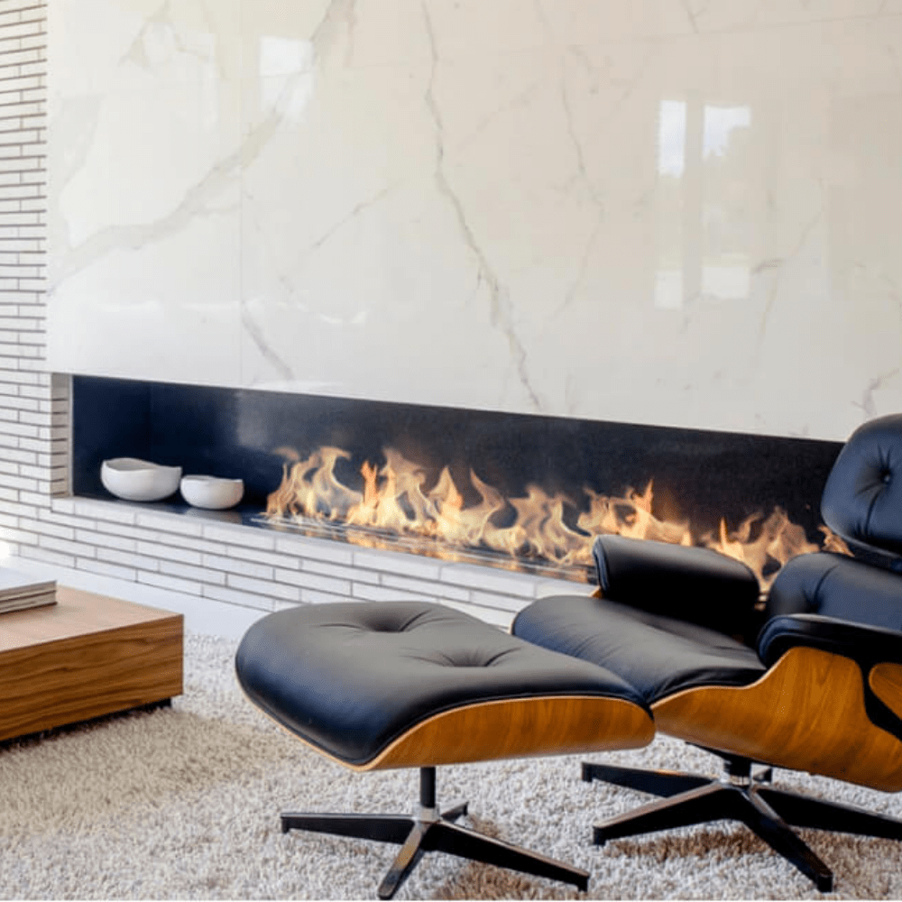 The Bio Flame 96-Inch Smart Firebox SS - Built-in Ethanol Fireplace ...
